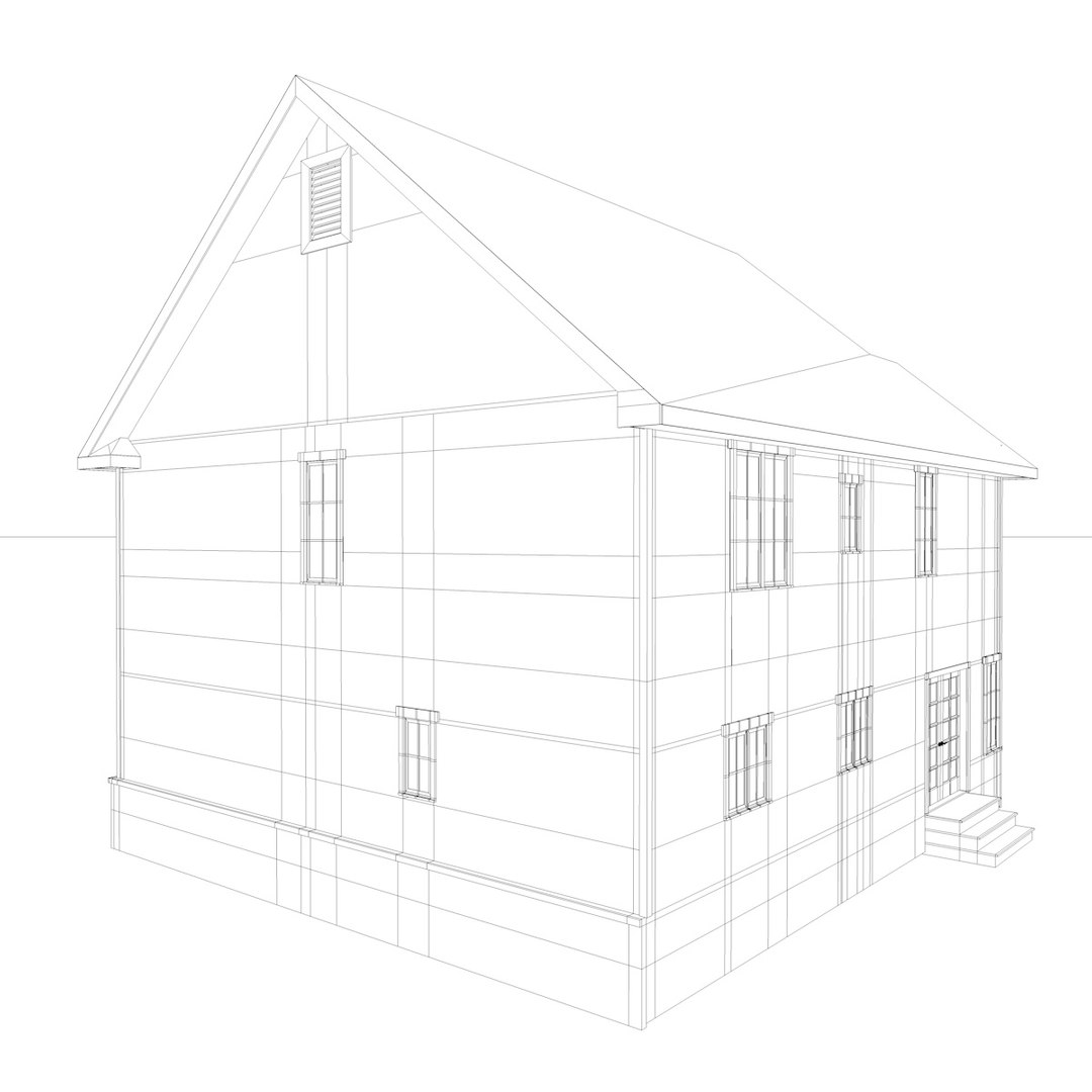 3d Early American Model