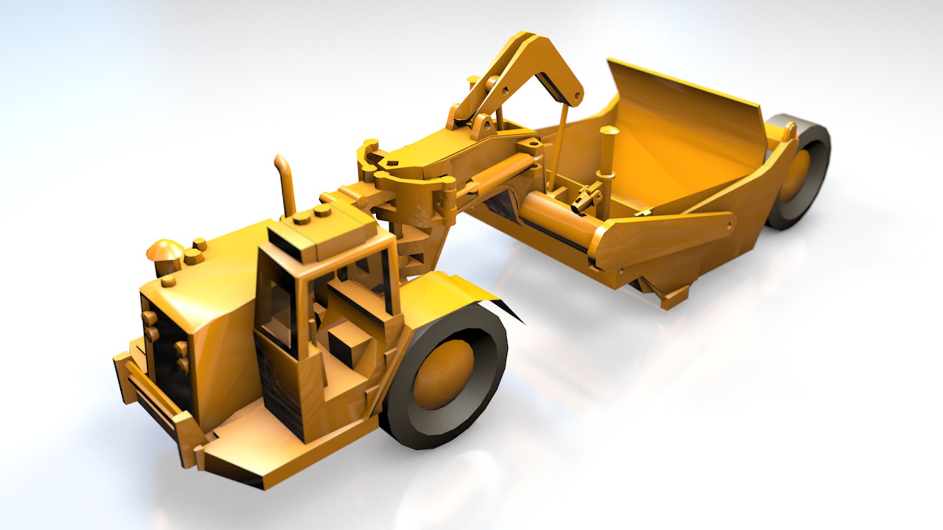 Tractor Scraper Generic Model - TurboSquid 1409997