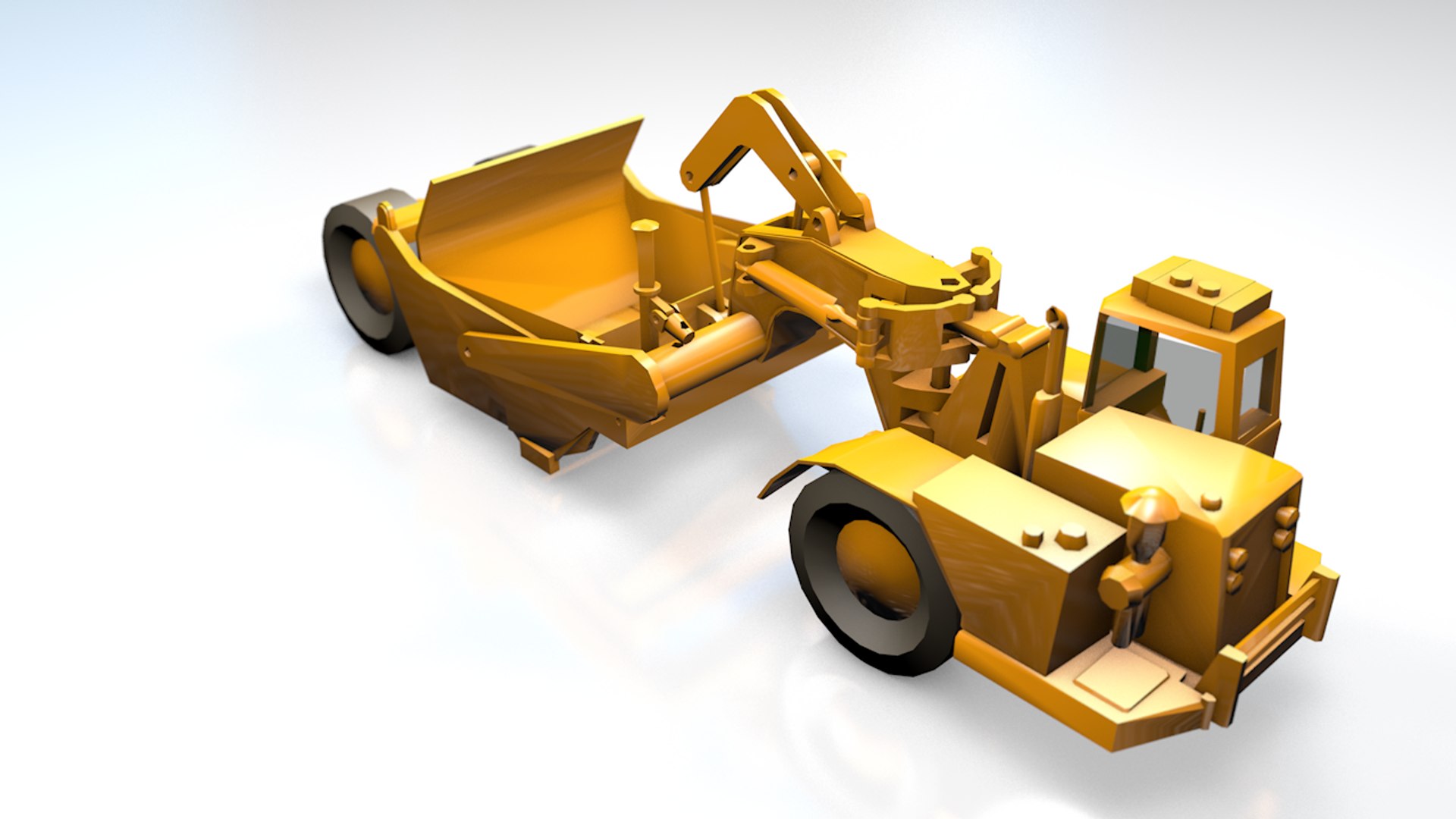 Tractor Scraper Generic Model - TurboSquid 1409997