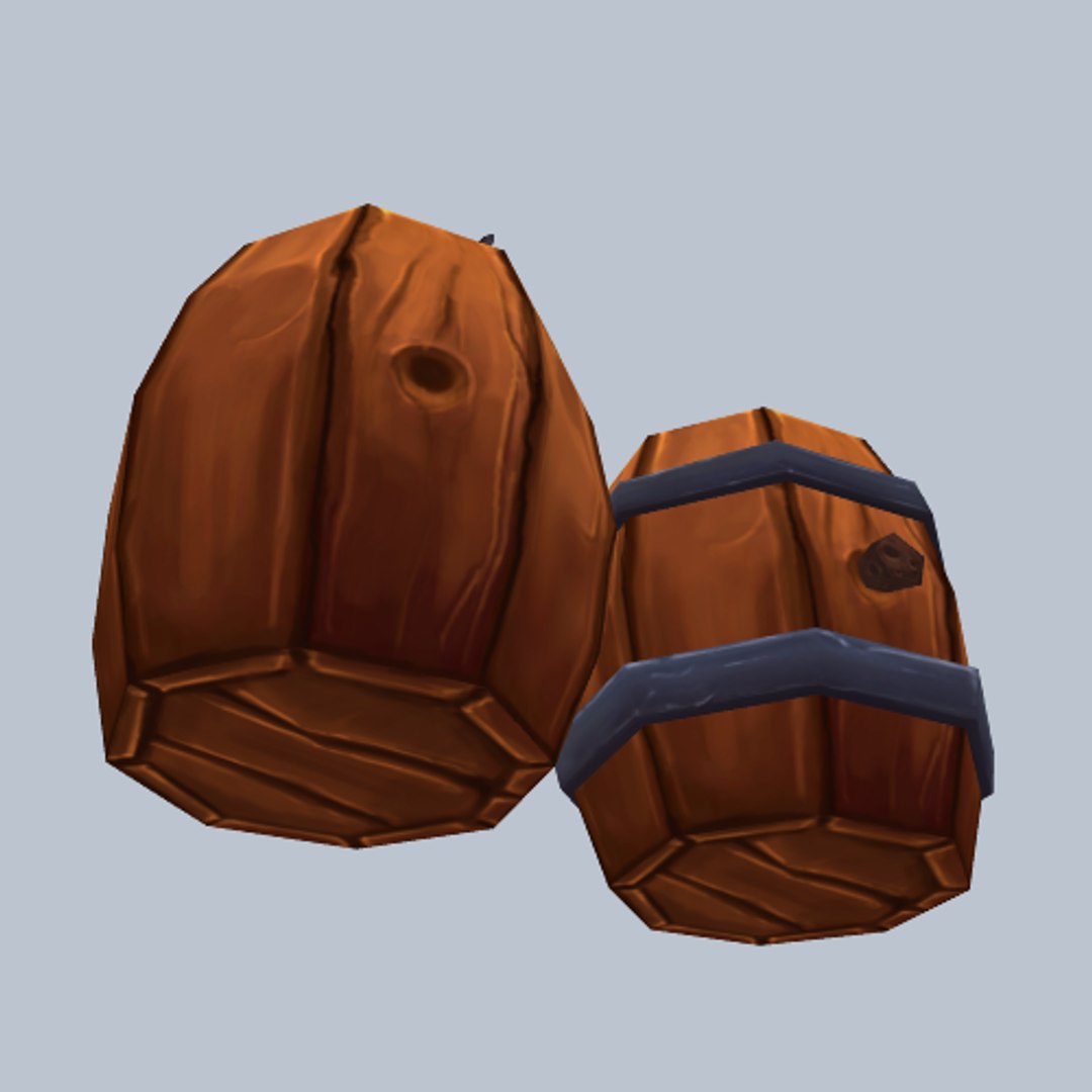 3d Set Dynamite Barrel Model