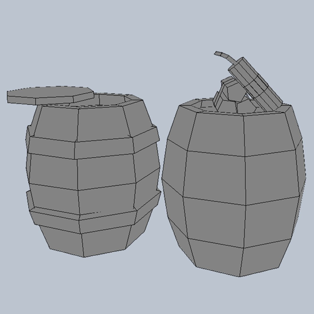 3d Set Dynamite Barrel Model