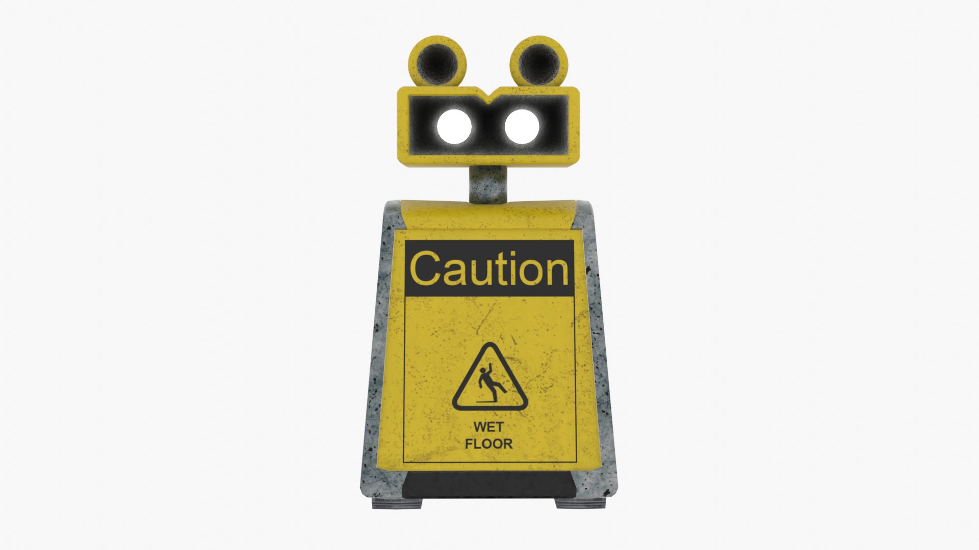 3D FNaF Caution Bot - TurboSquid 2288961