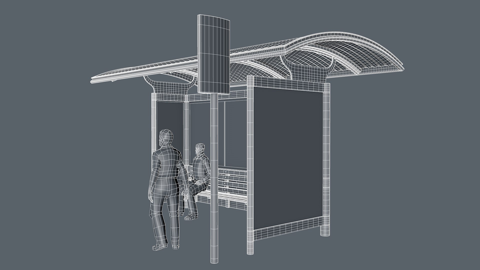 Bus Stop 3D Model - TurboSquid 1734465