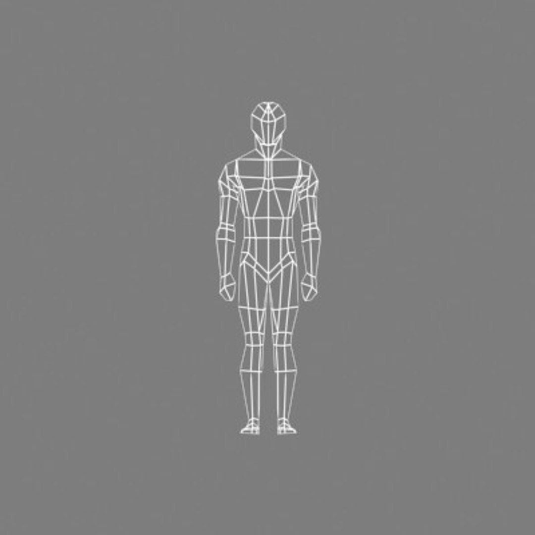 Male Body Template Human 3d Model