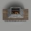 3d model fireplace place