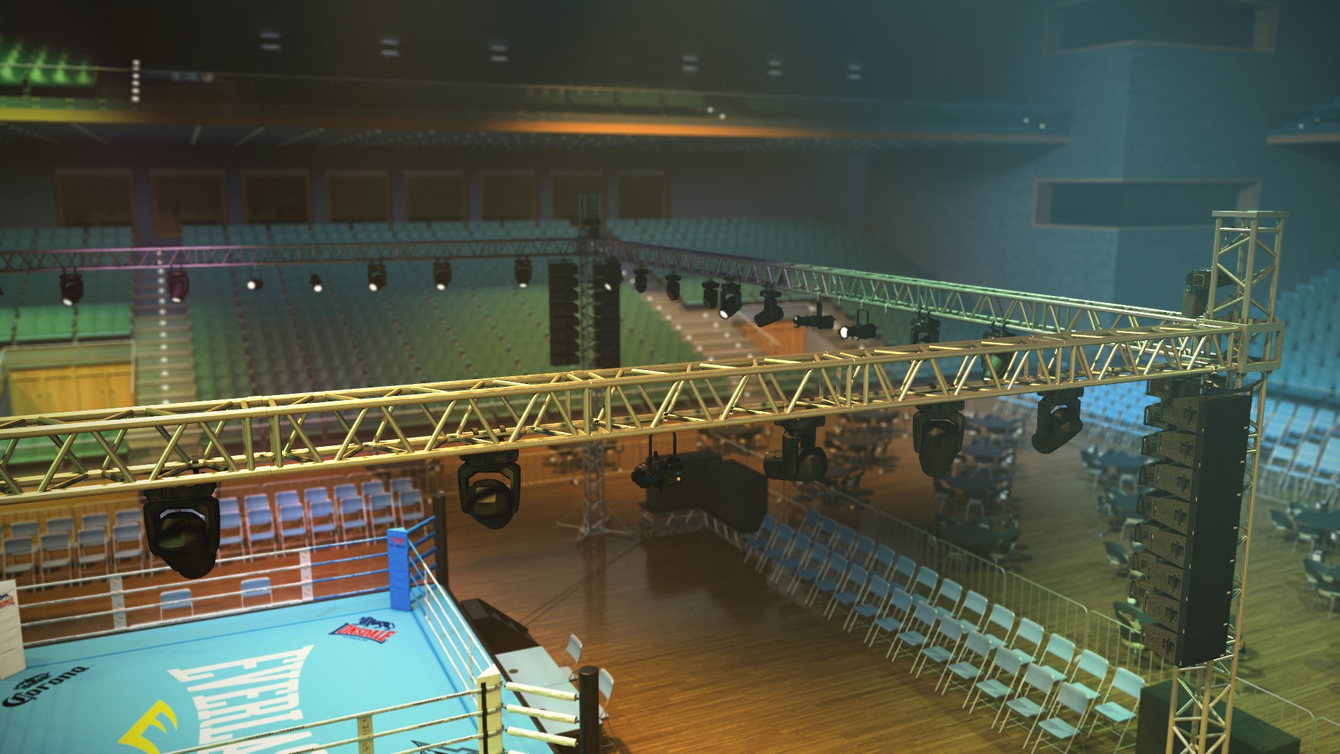 Boxing hall 3D model - TurboSquid 1532263