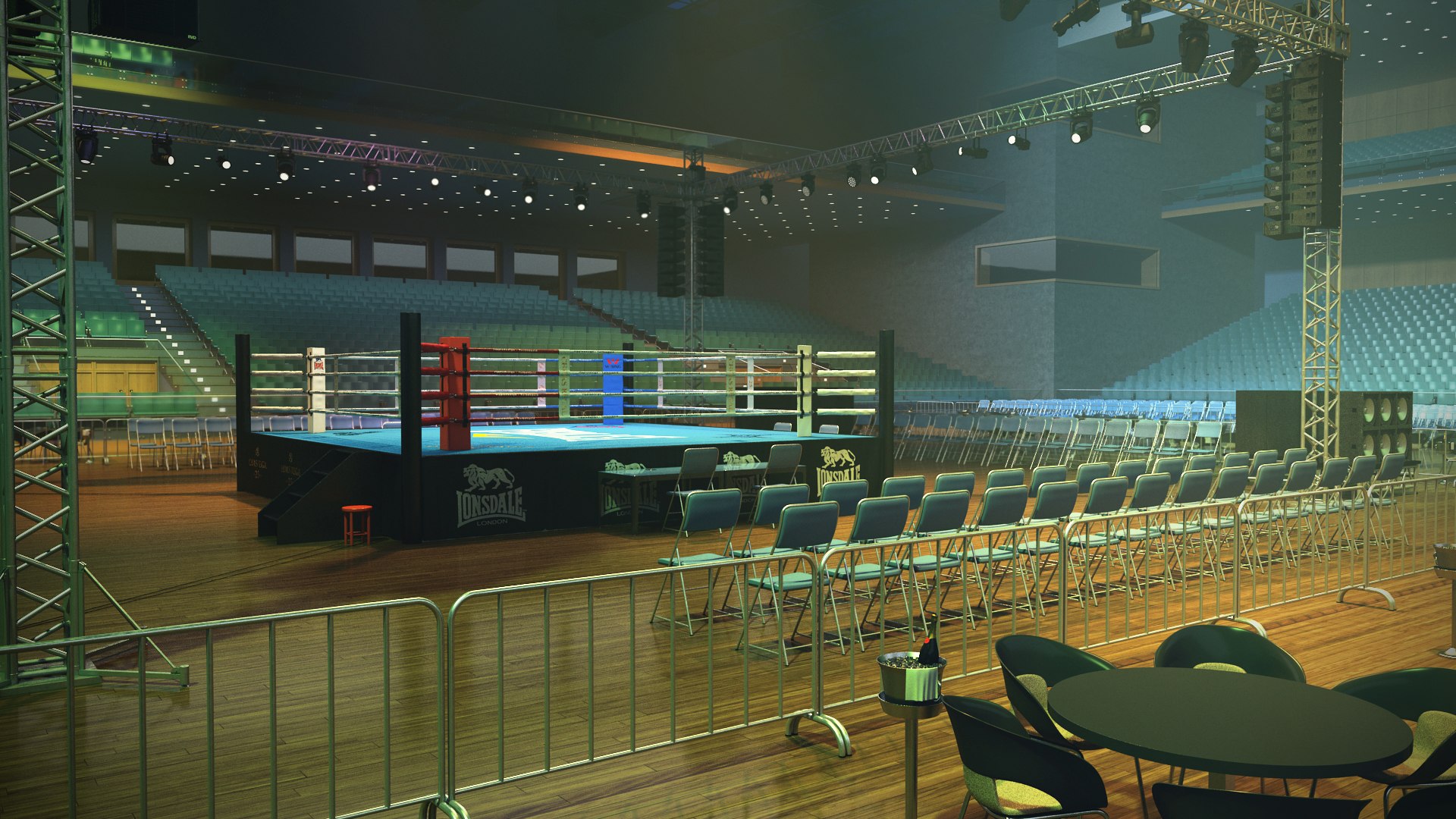 Boxing hall 3D model - TurboSquid 1532263