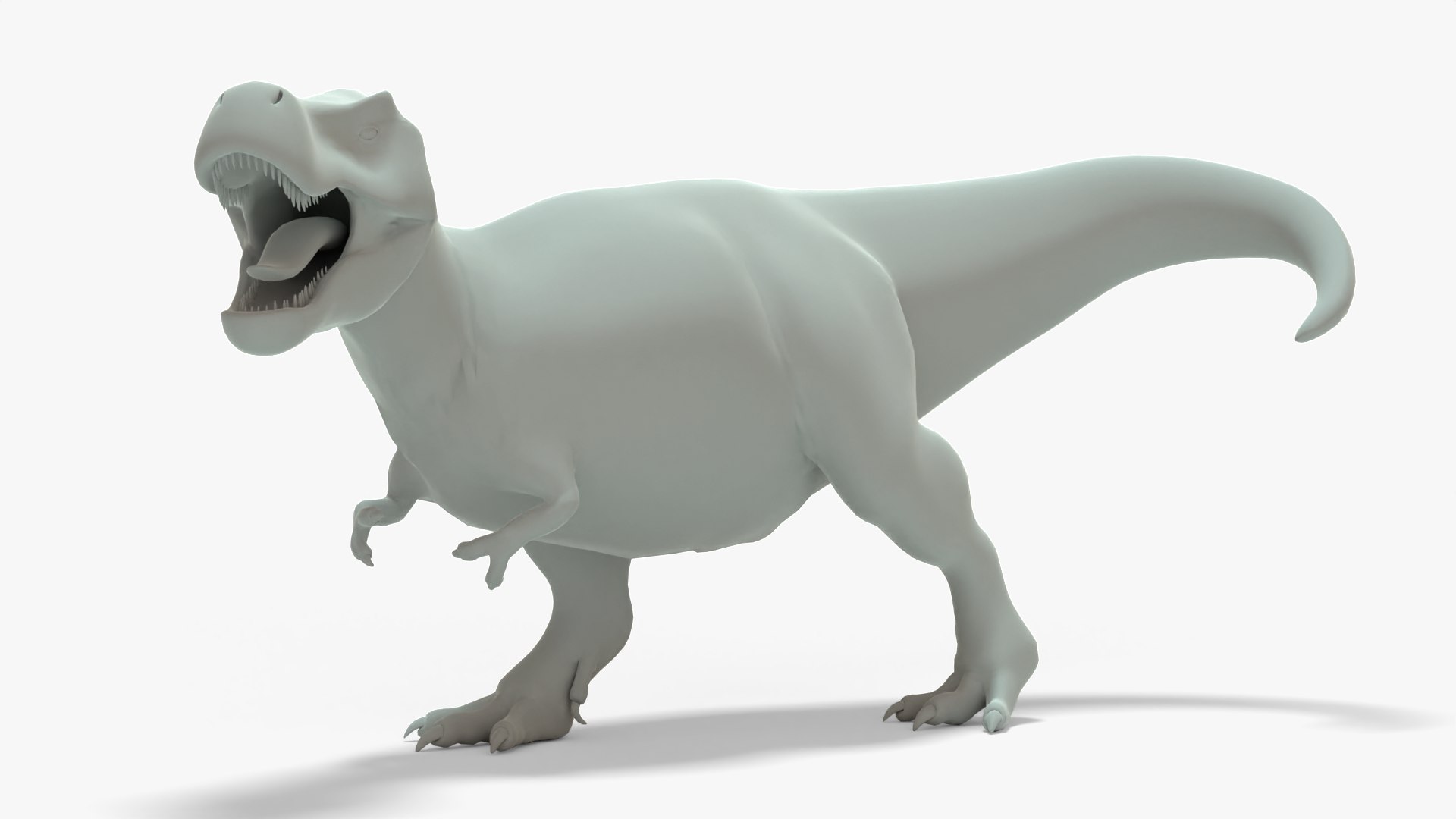 Tyrannosaurus Rex Rigged Basemesh 3D model - TurboSquid 2064492