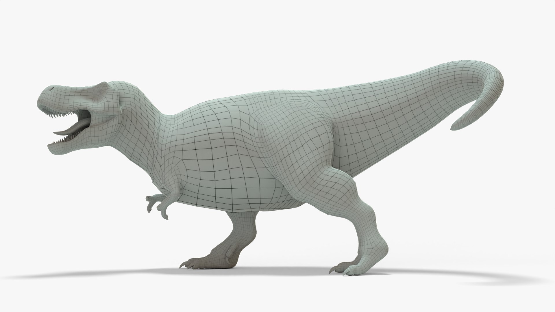 Tyrannosaurus Rex Rigged Basemesh 3D model - TurboSquid 2064492