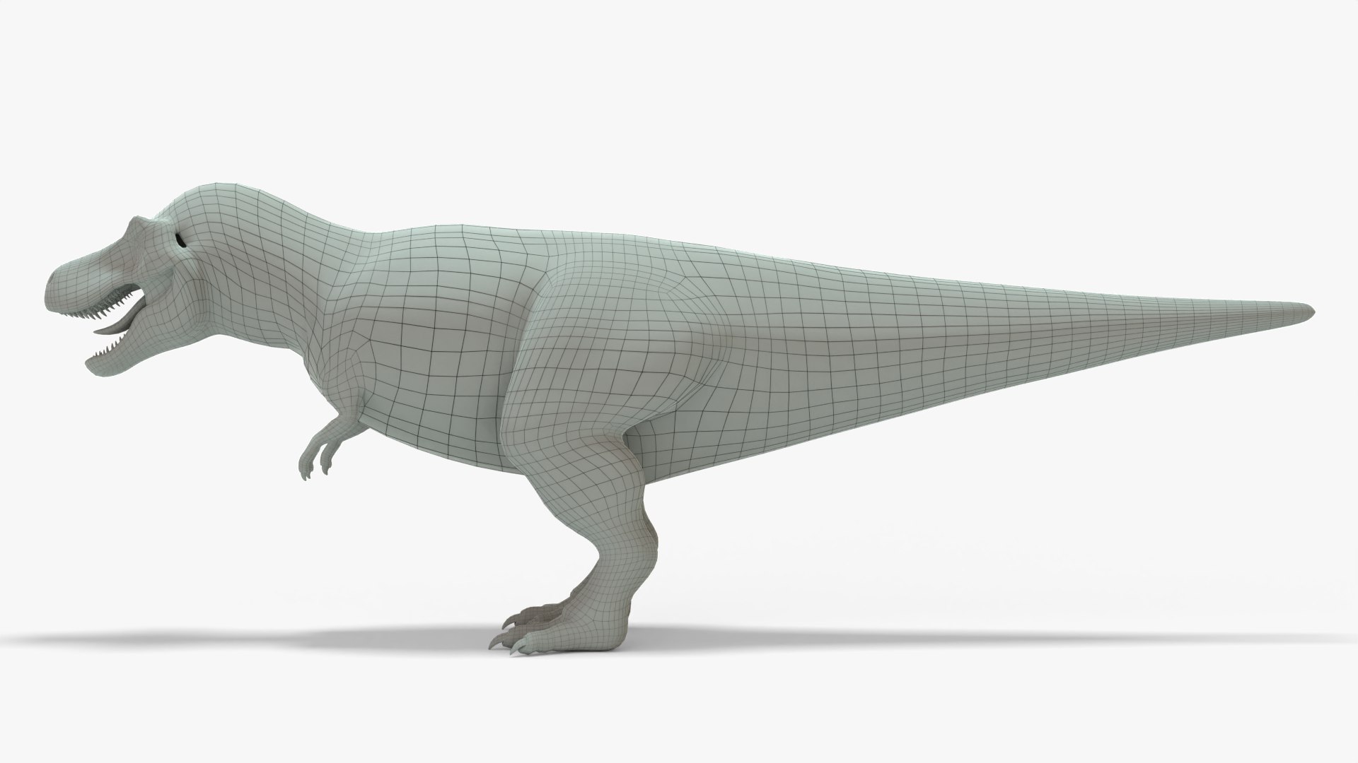 Tyrannosaurus Rex Rigged Basemesh 3D model - TurboSquid 2064492