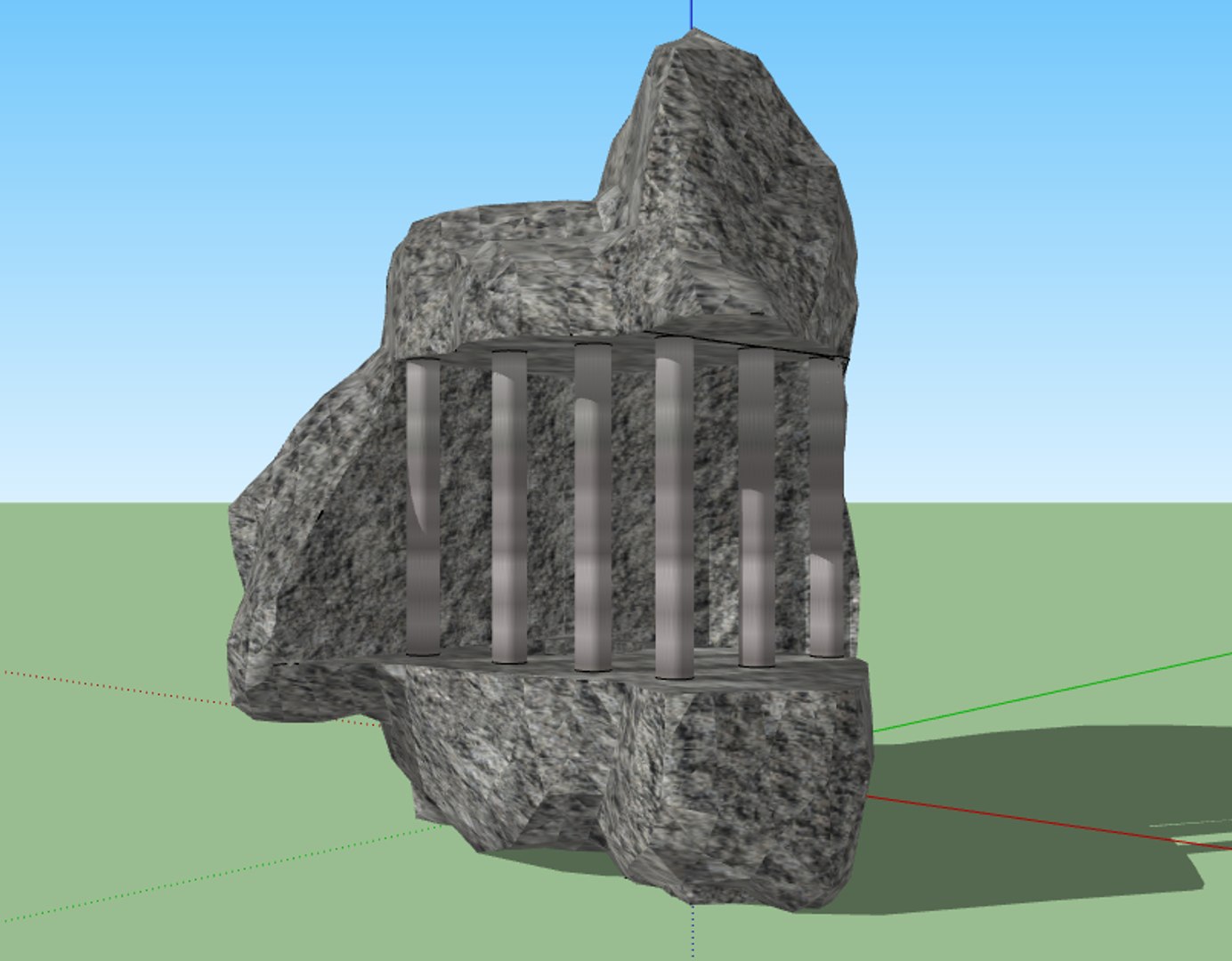 3D Rock Jail Stone - TurboSquid 1257206