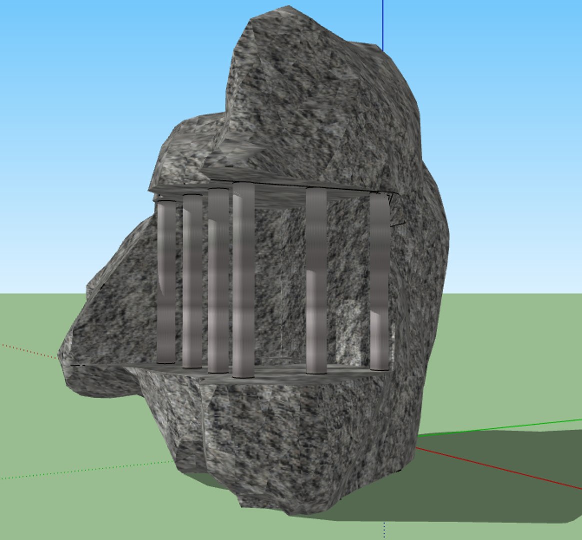 3D Rock Jail Stone - TurboSquid 1257206