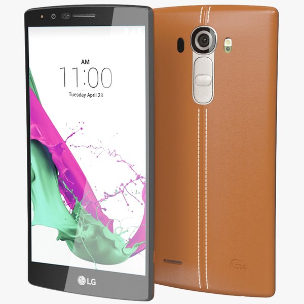 3d realistic lg g4 leather model