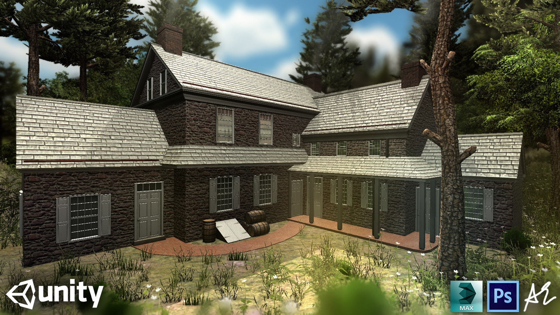 Ready Manor 3d Model