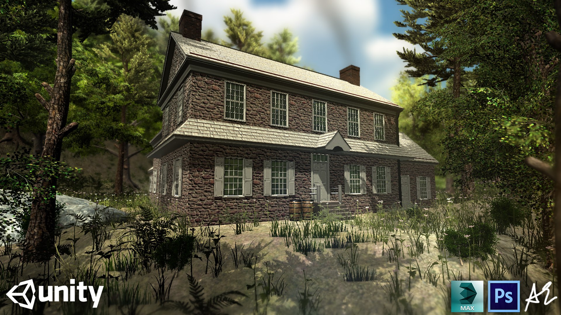 Ready Manor 3d Model