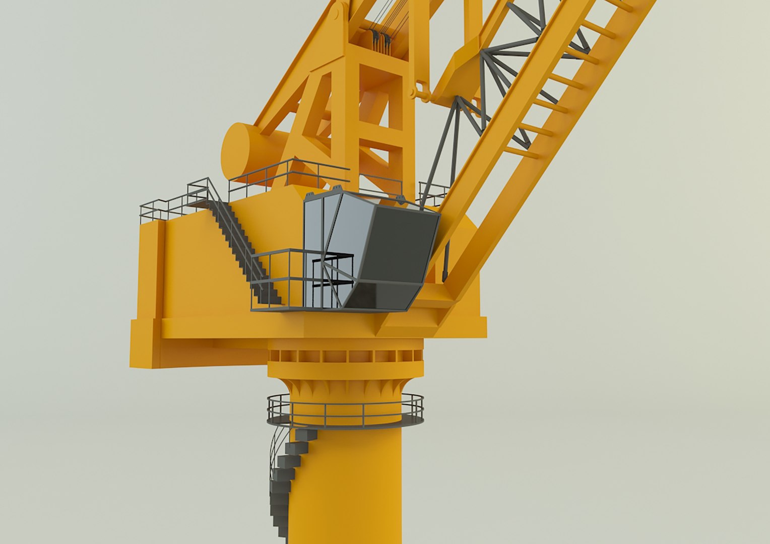 3D Shipyard Crane Model - TurboSquid 2069213