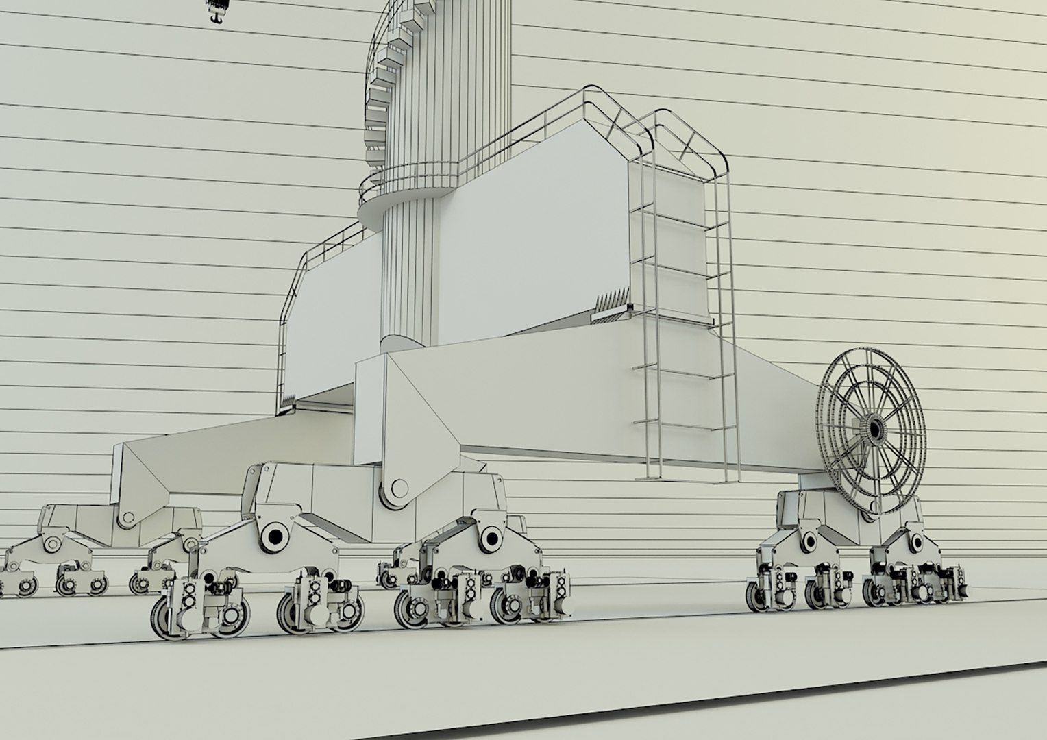 3D Shipyard Crane Model - TurboSquid 2069213