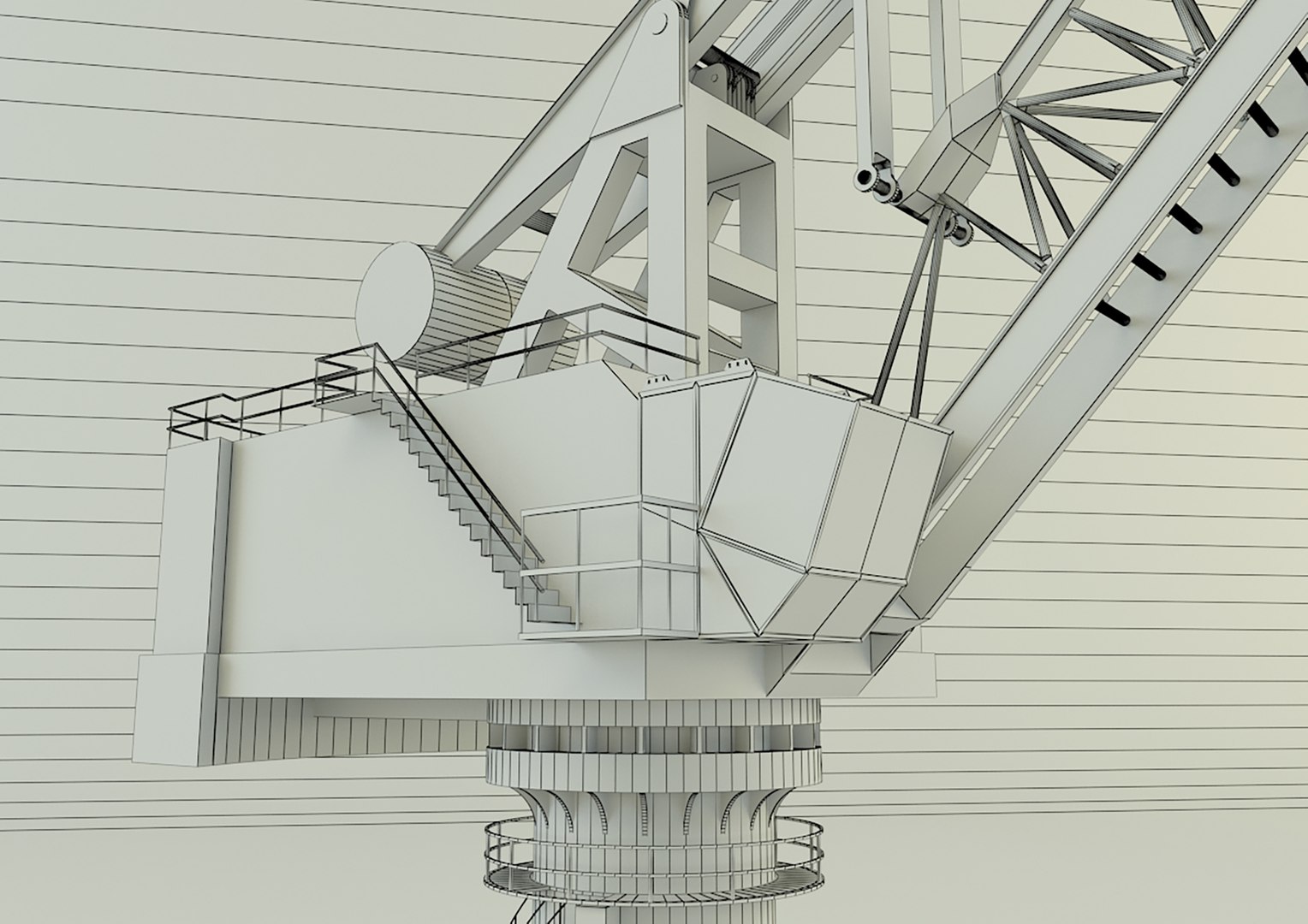 3D Shipyard Crane Model - TurboSquid 2069213