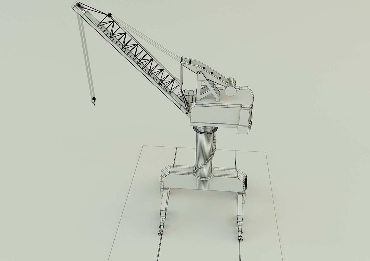 3D Shipyard Crane Model - TurboSquid 2069213