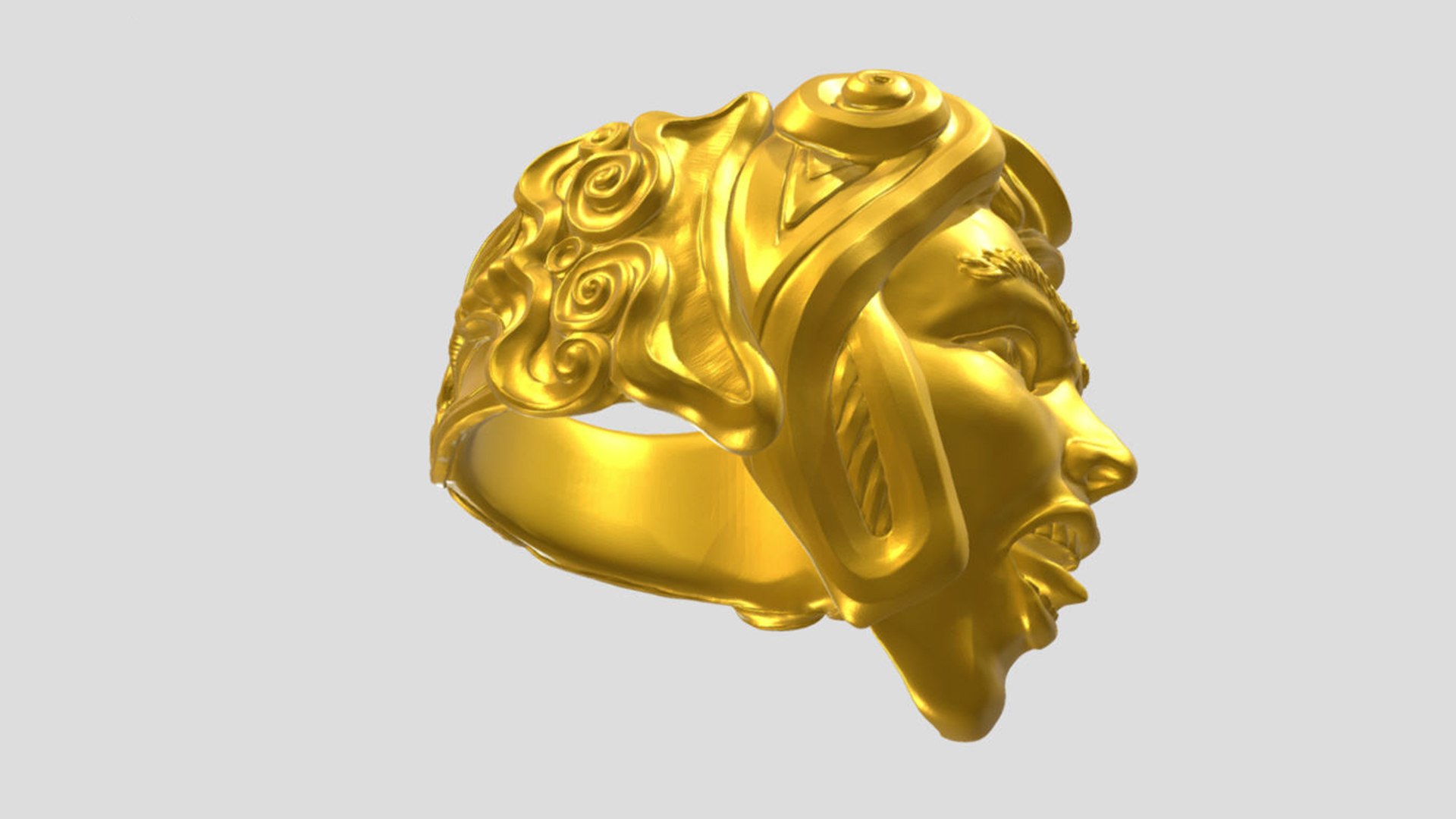 3D Model Ring Man Face - TurboSquid 2155137