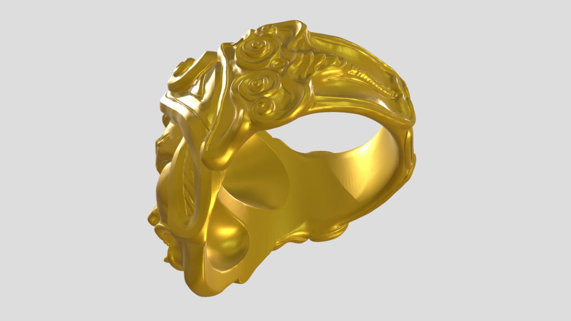 3D Model Ring Man Face - TurboSquid 2155137