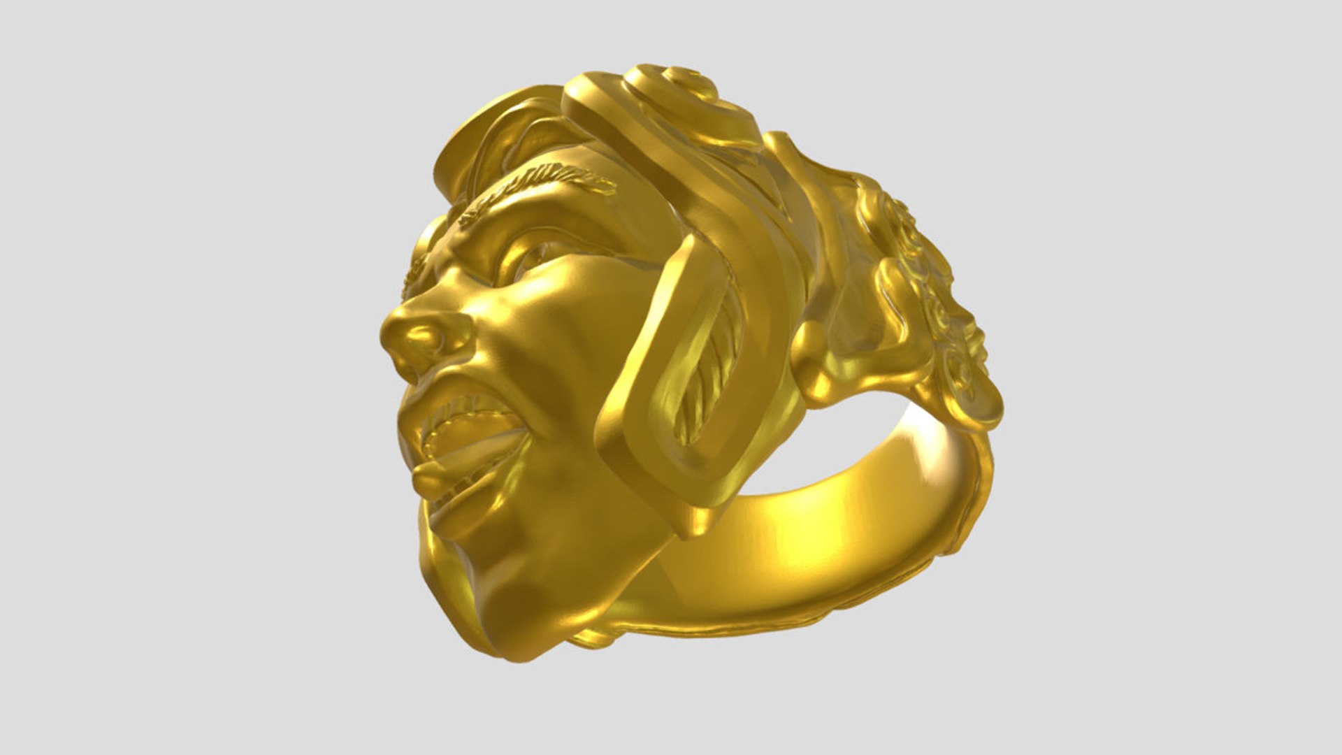 3D Model Ring Man Face - TurboSquid 2155137