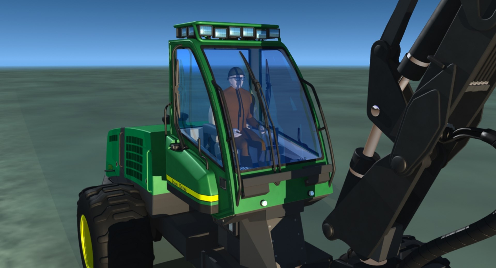 3d Lwo Tree Harvester Feller
