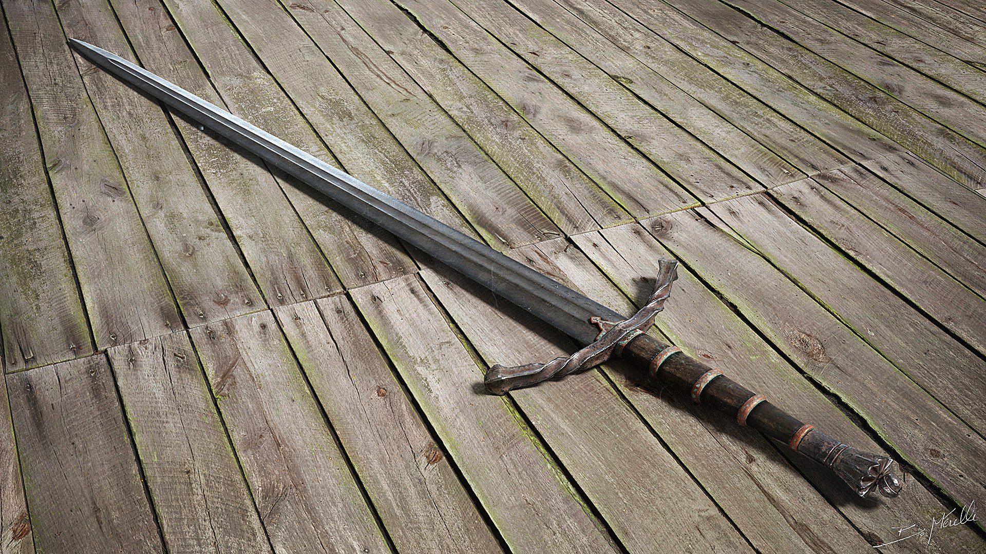 3D Medieval Longsword Model - TurboSquid 2050773