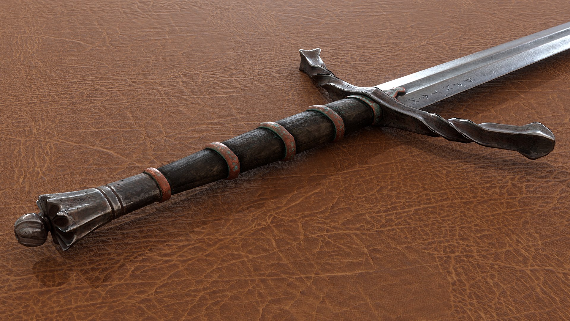 3D Medieval Longsword Model - TurboSquid 2050773