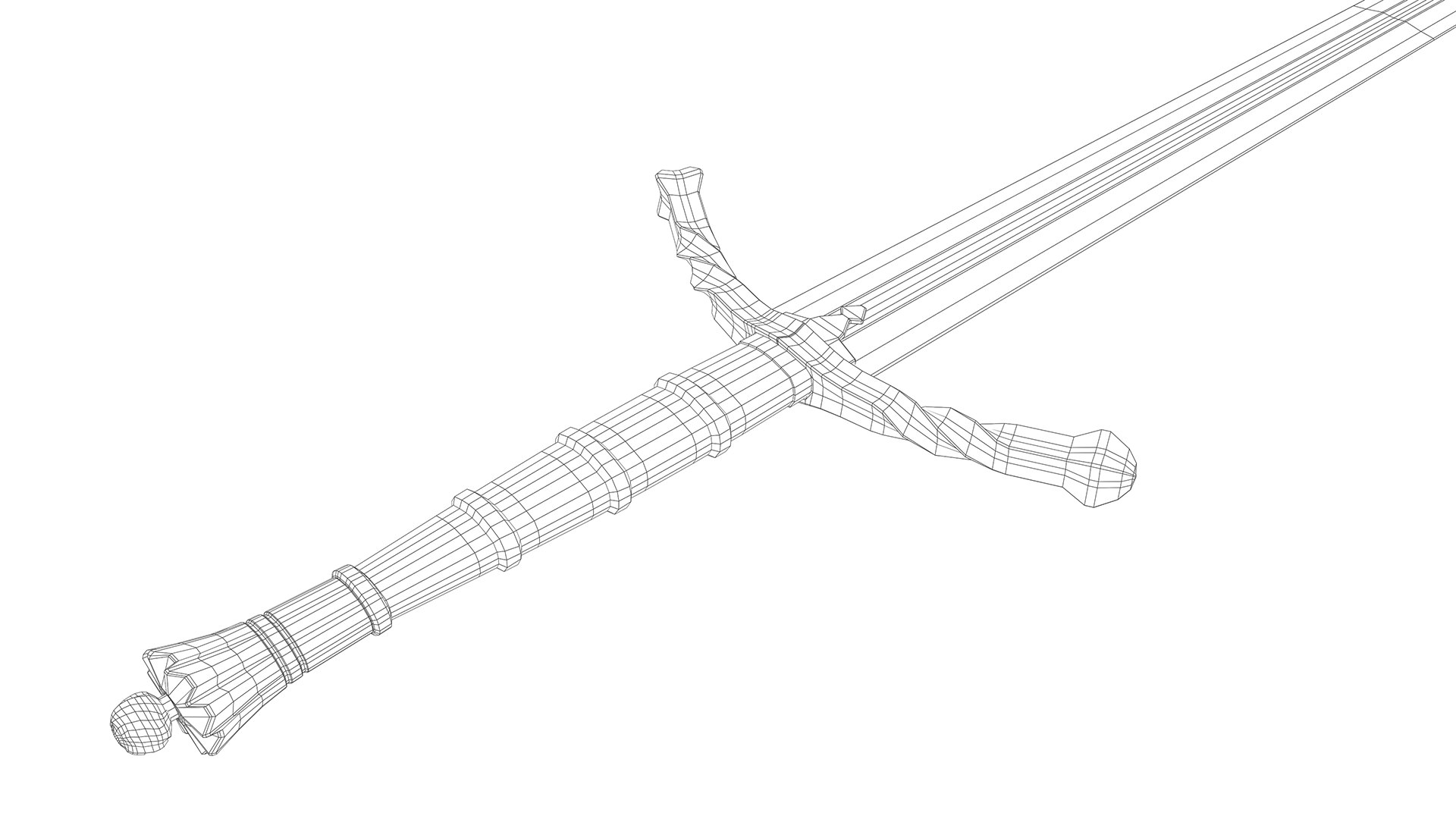 3D Medieval Longsword Model - TurboSquid 2050773