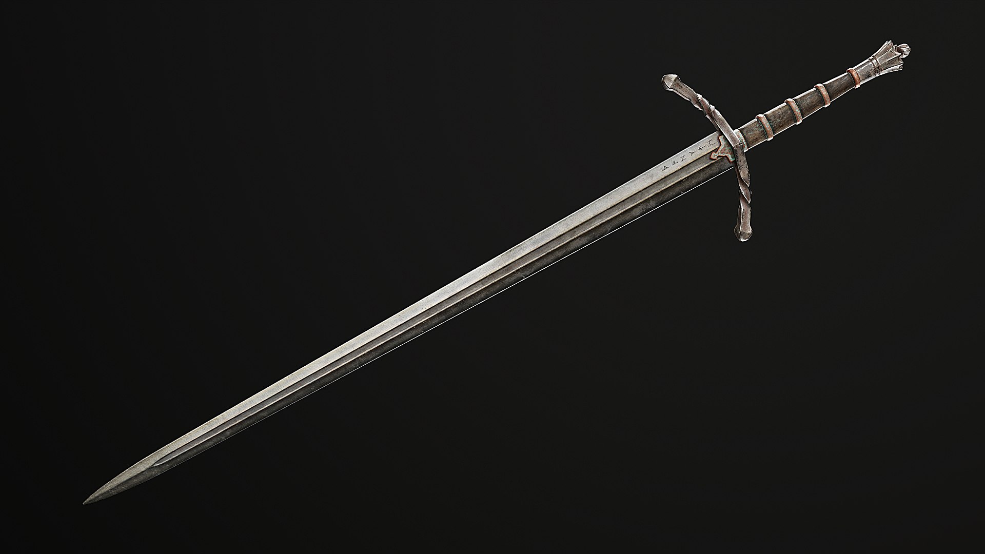 3D Medieval Longsword Model - TurboSquid 2050773