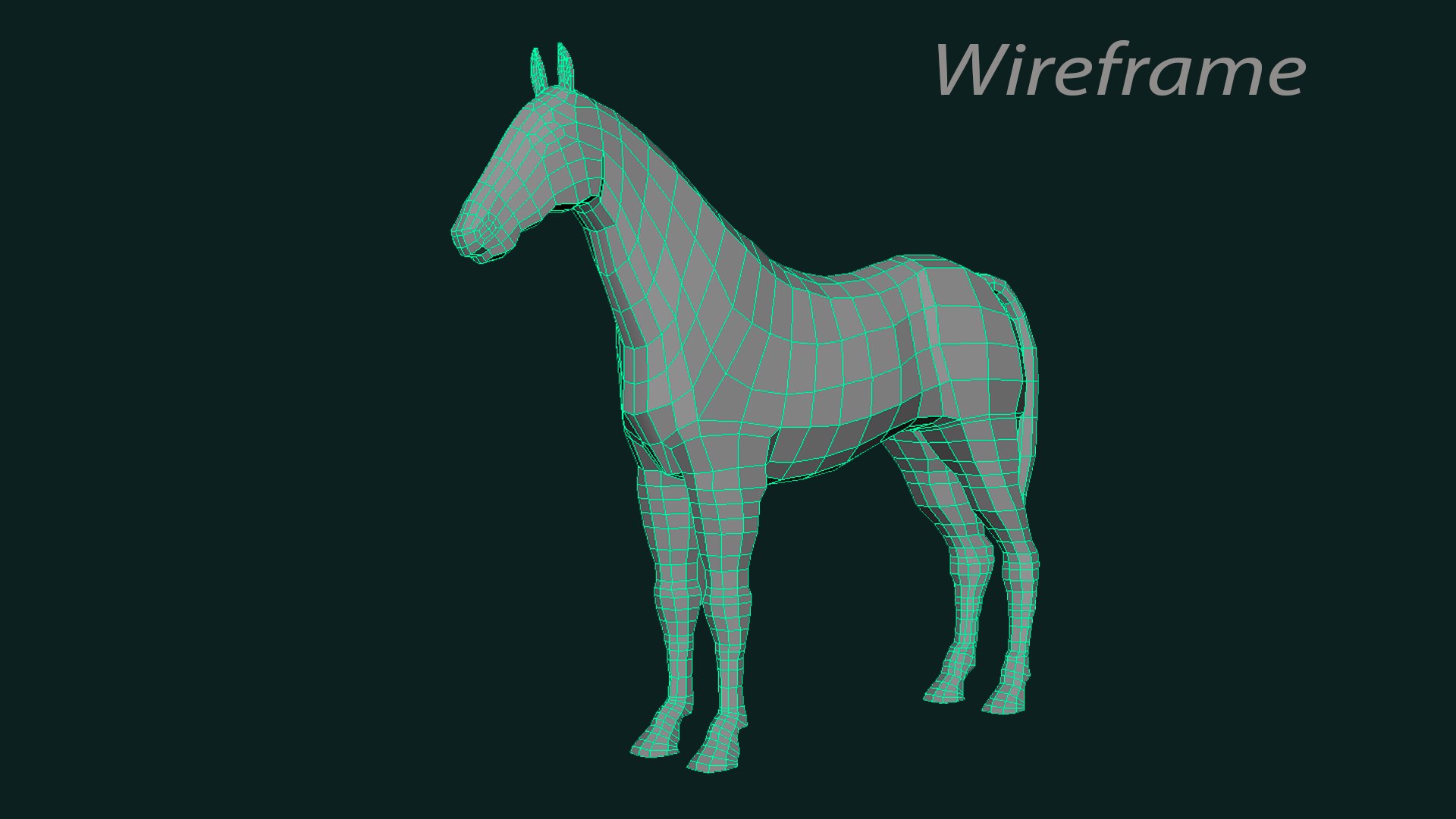 Horse Low Poly Base Mesh 3D Model - TurboSquid 2380166