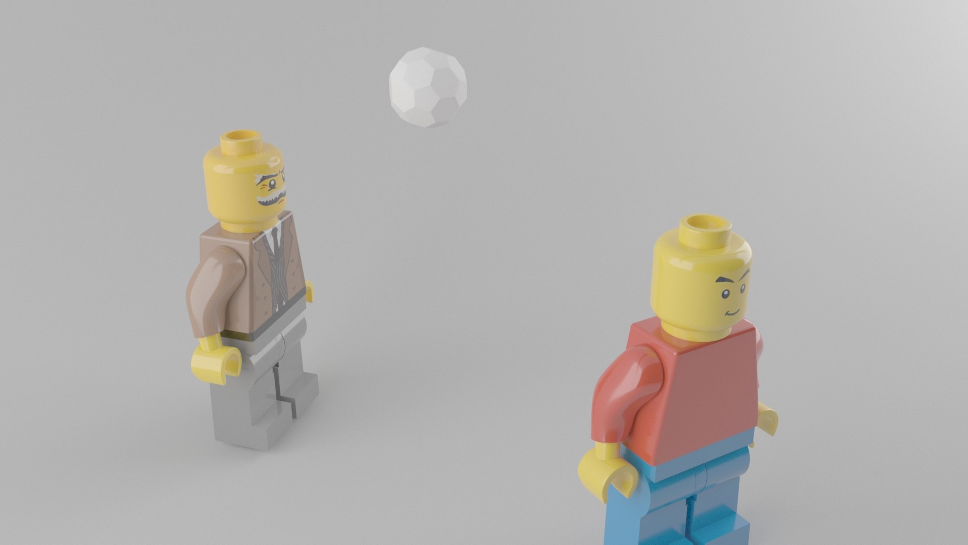 3D Lego Mans Are Playing Football - TurboSquid 1723732