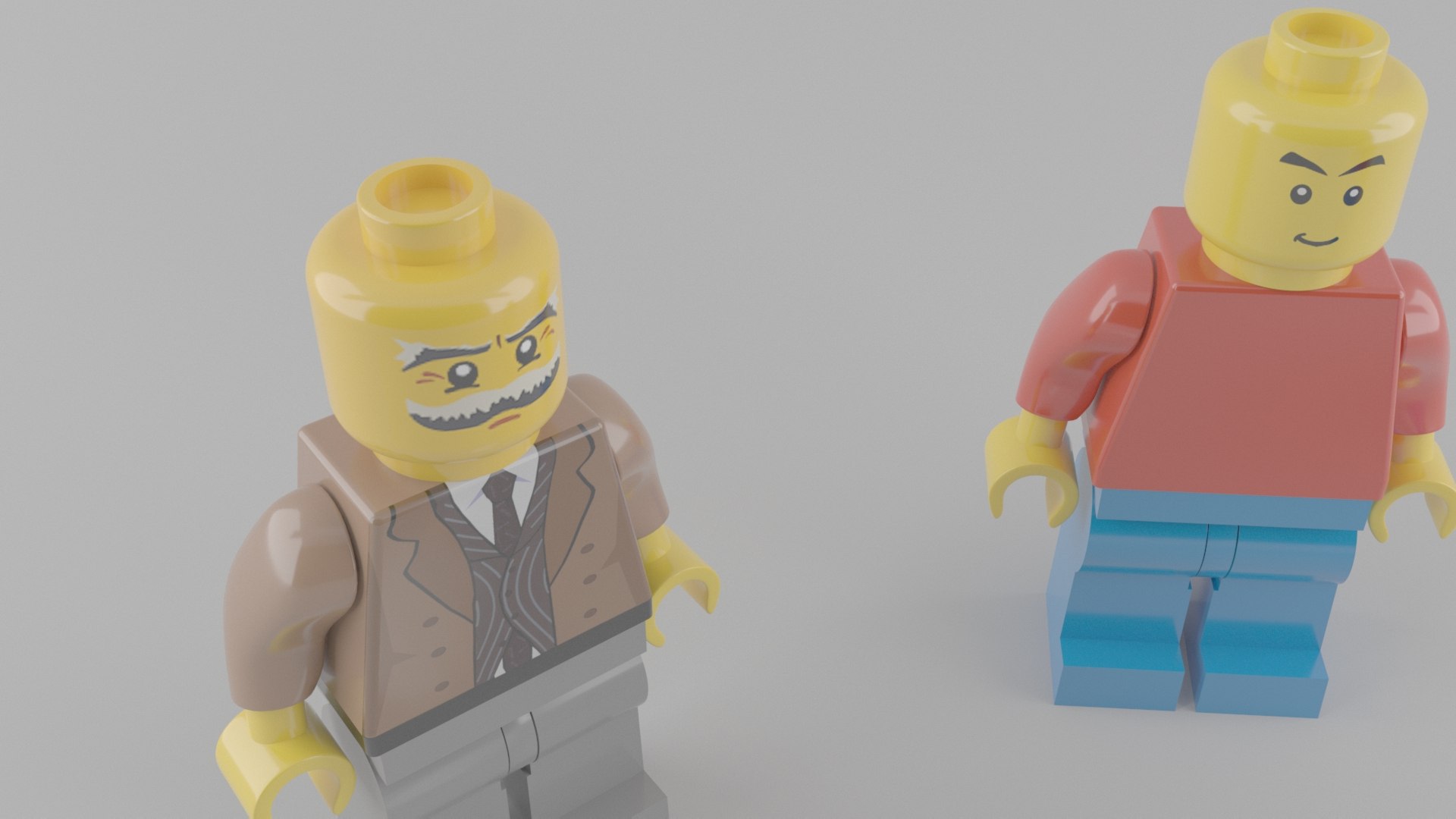 3D Lego Mans Are Playing Football - TurboSquid 1723732