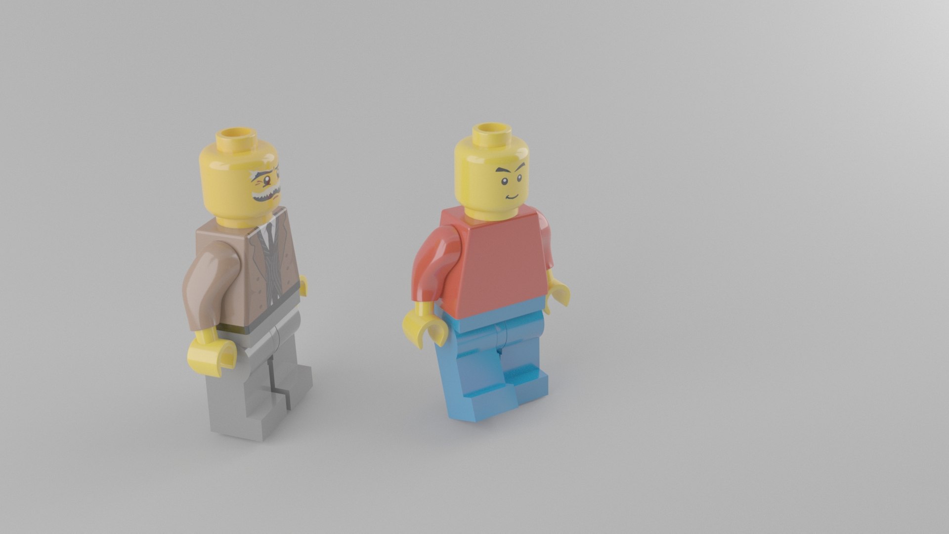 3D Lego Mans Are Playing Football - TurboSquid 1723732