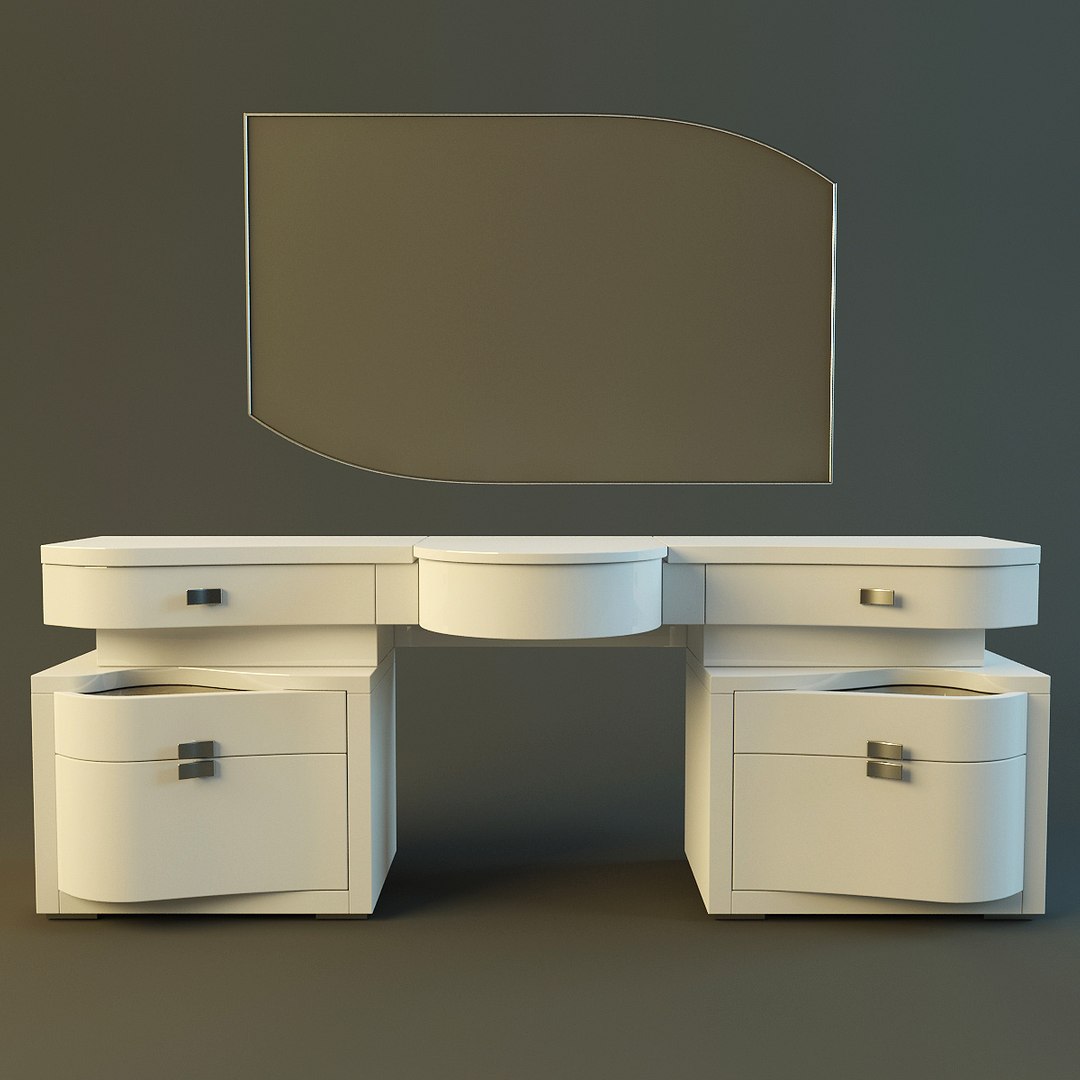 Max Modern Dressing Table Rubino