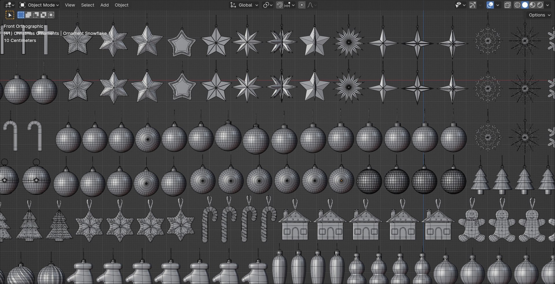 Christmas Ornaments Asset Pack 3D model - TurboSquid 2159316