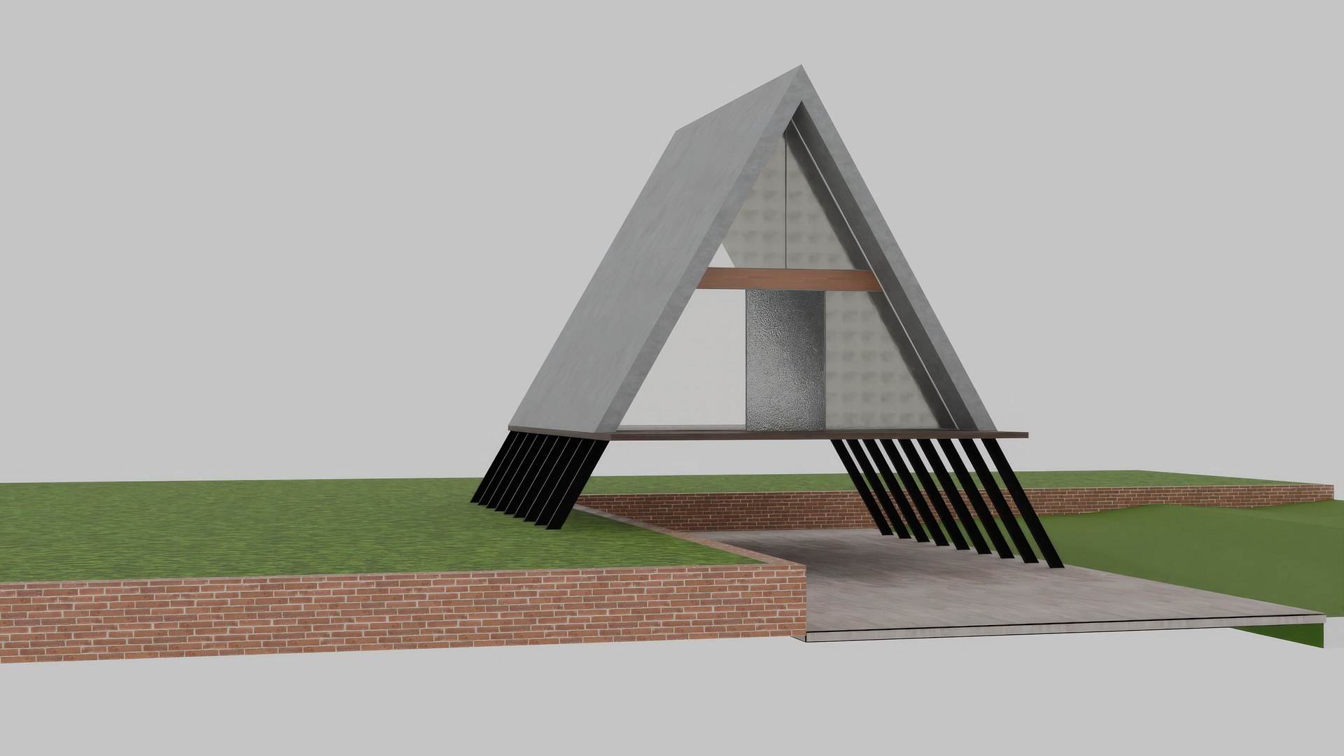 3D A Frame Cabin In The Woods - TurboSquid 2194969