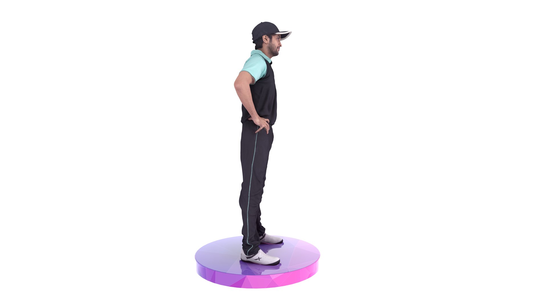 Cricketer indian man fielder 3D model - TurboSquid 2104132