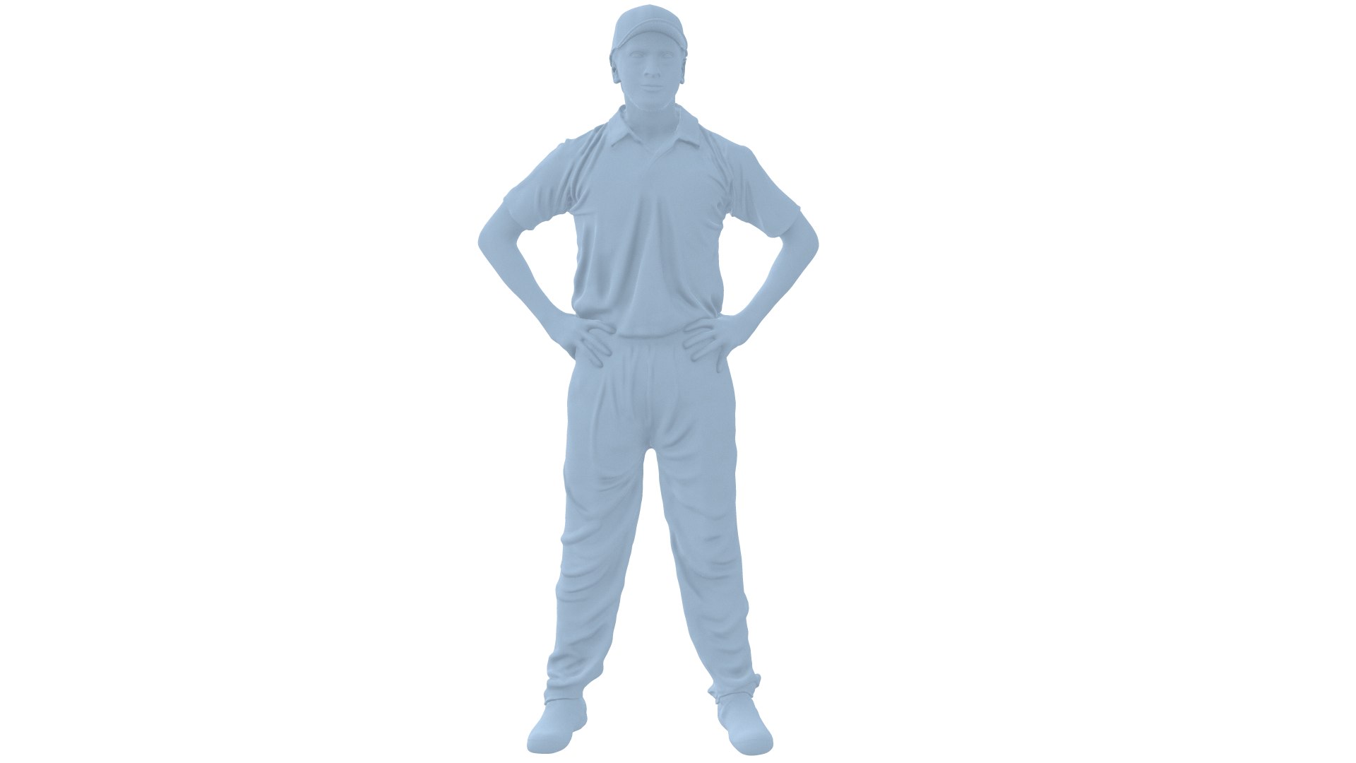 Cricketer indian man fielder 3D model - TurboSquid 2104132