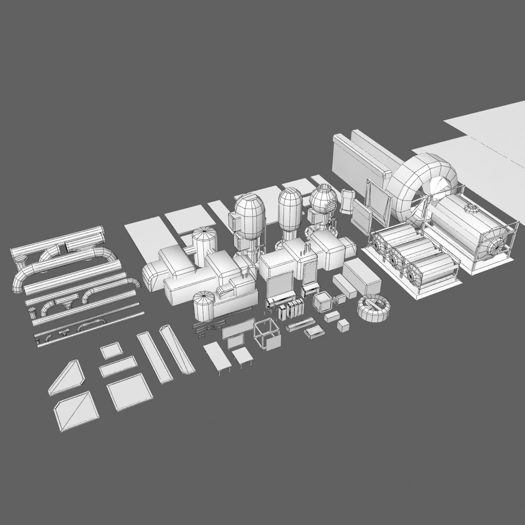 - Steampunk Industrial Environment 3D Model - TurboSquid 1163131