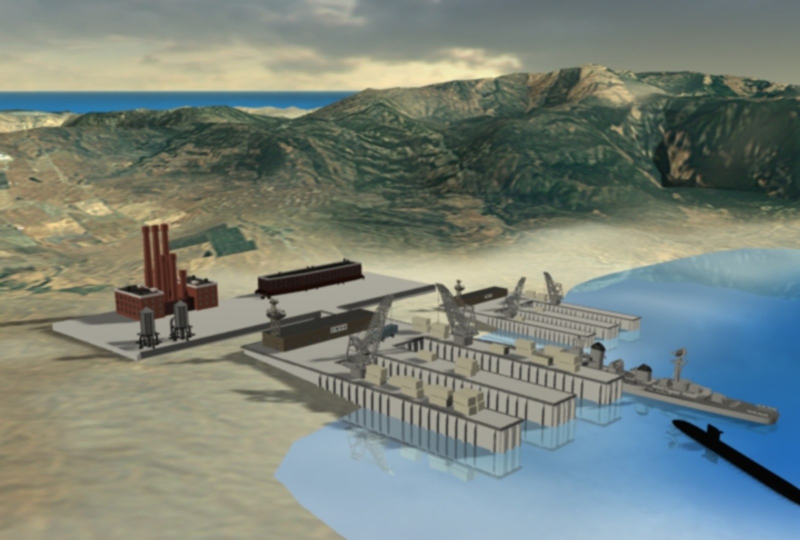 3d Remote Island Military Port