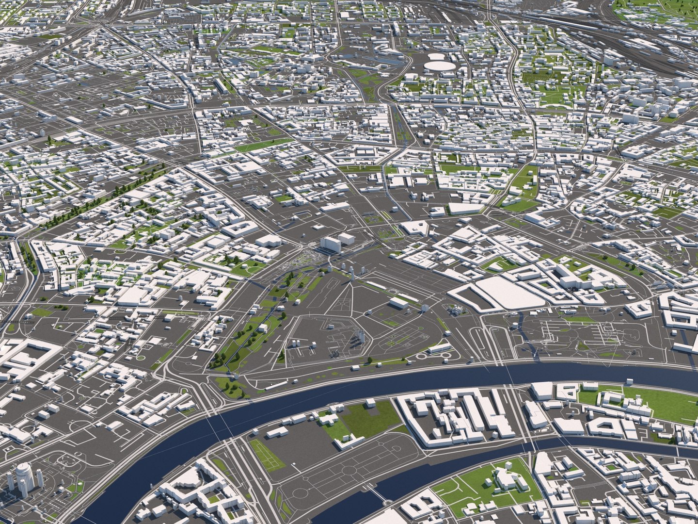 Buildings houses maps 3D model - TurboSquid 1549628