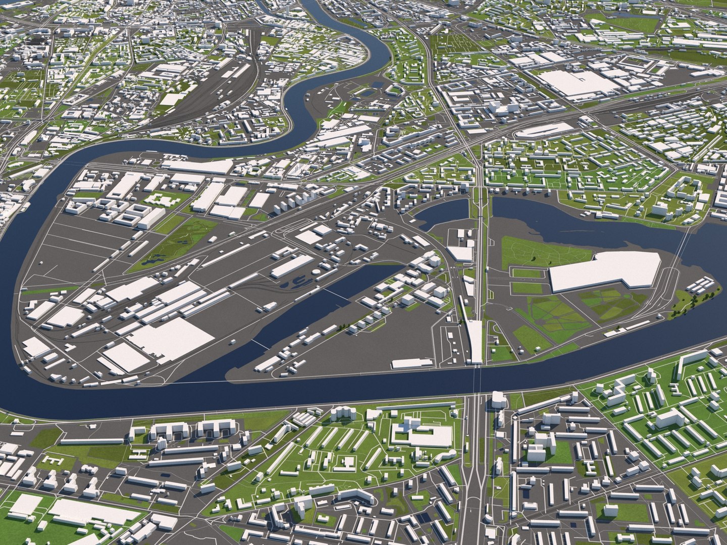 Buildings houses maps 3D model - TurboSquid 1549628