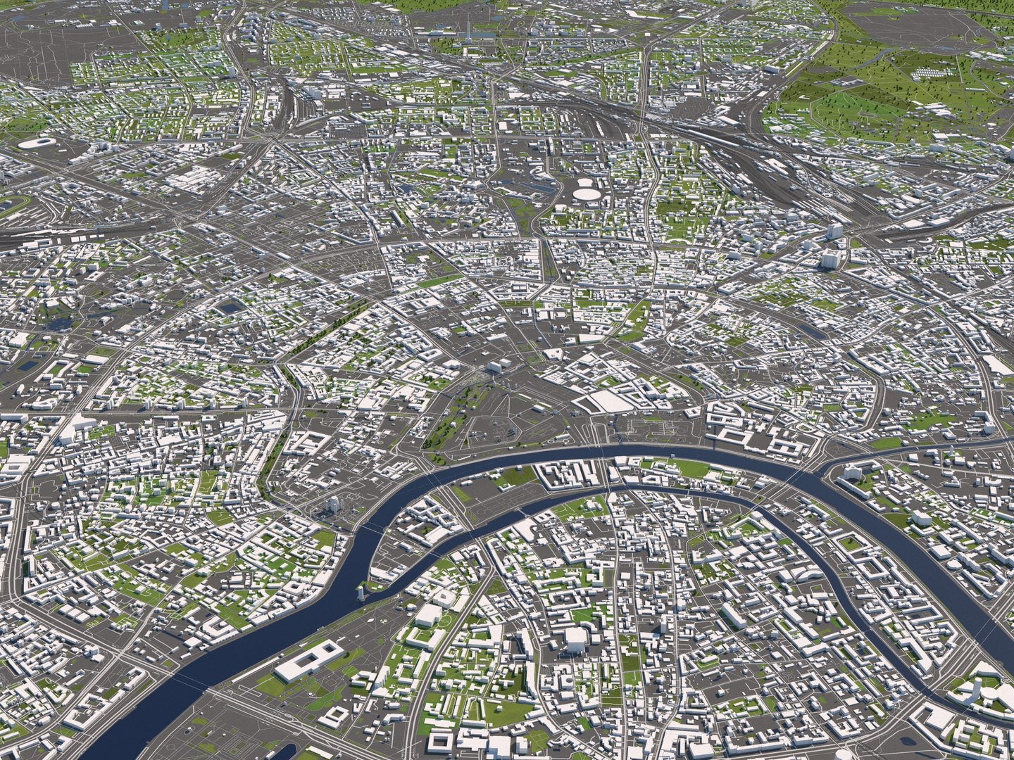 Buildings houses maps 3D model - TurboSquid 1549628