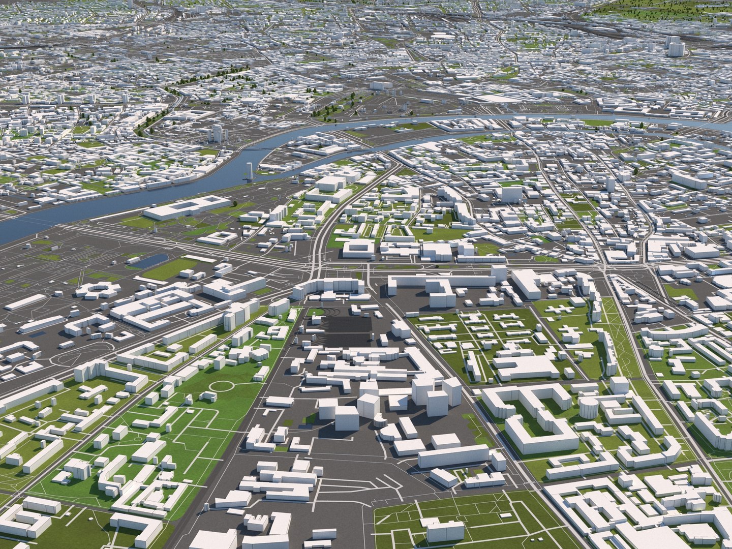 Buildings houses maps 3D model - TurboSquid 1549628