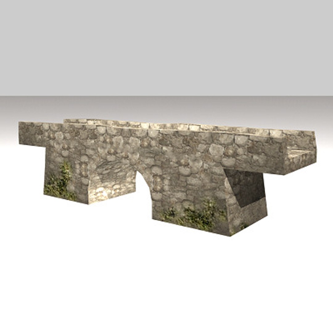 Stone Bridge 3d Model