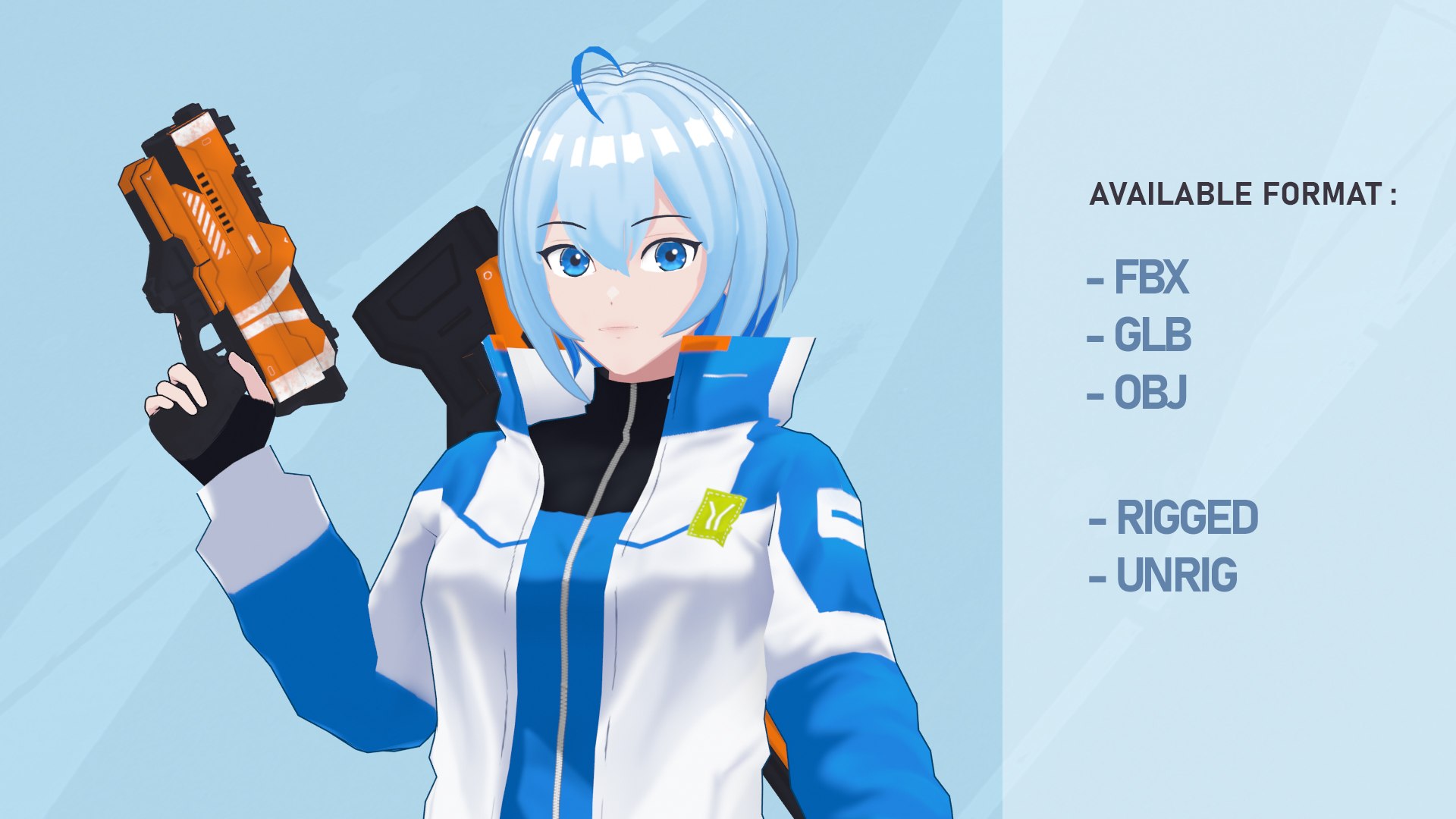 Ren - Original Anime Character 3D - TurboSquid 2347511
