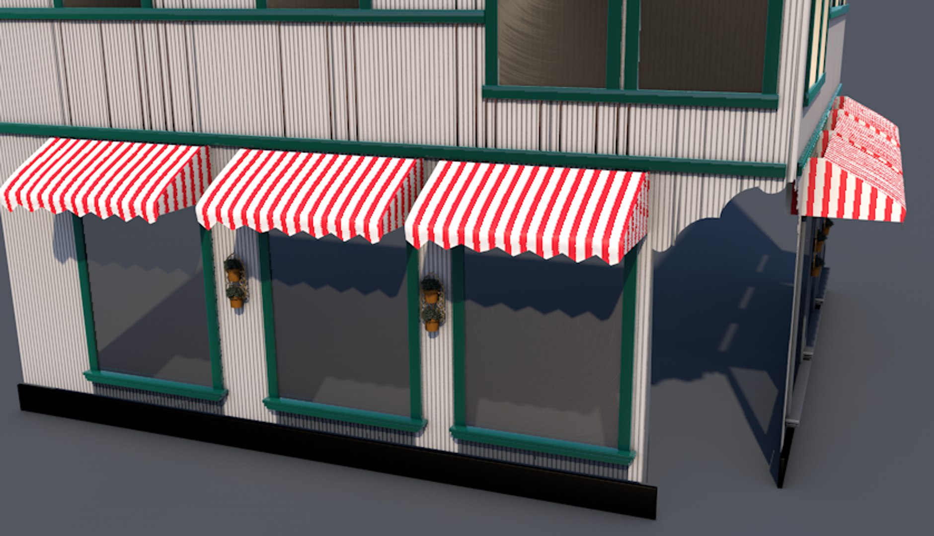 3D Model Storefront Shopping Windows - TurboSquid 1204251