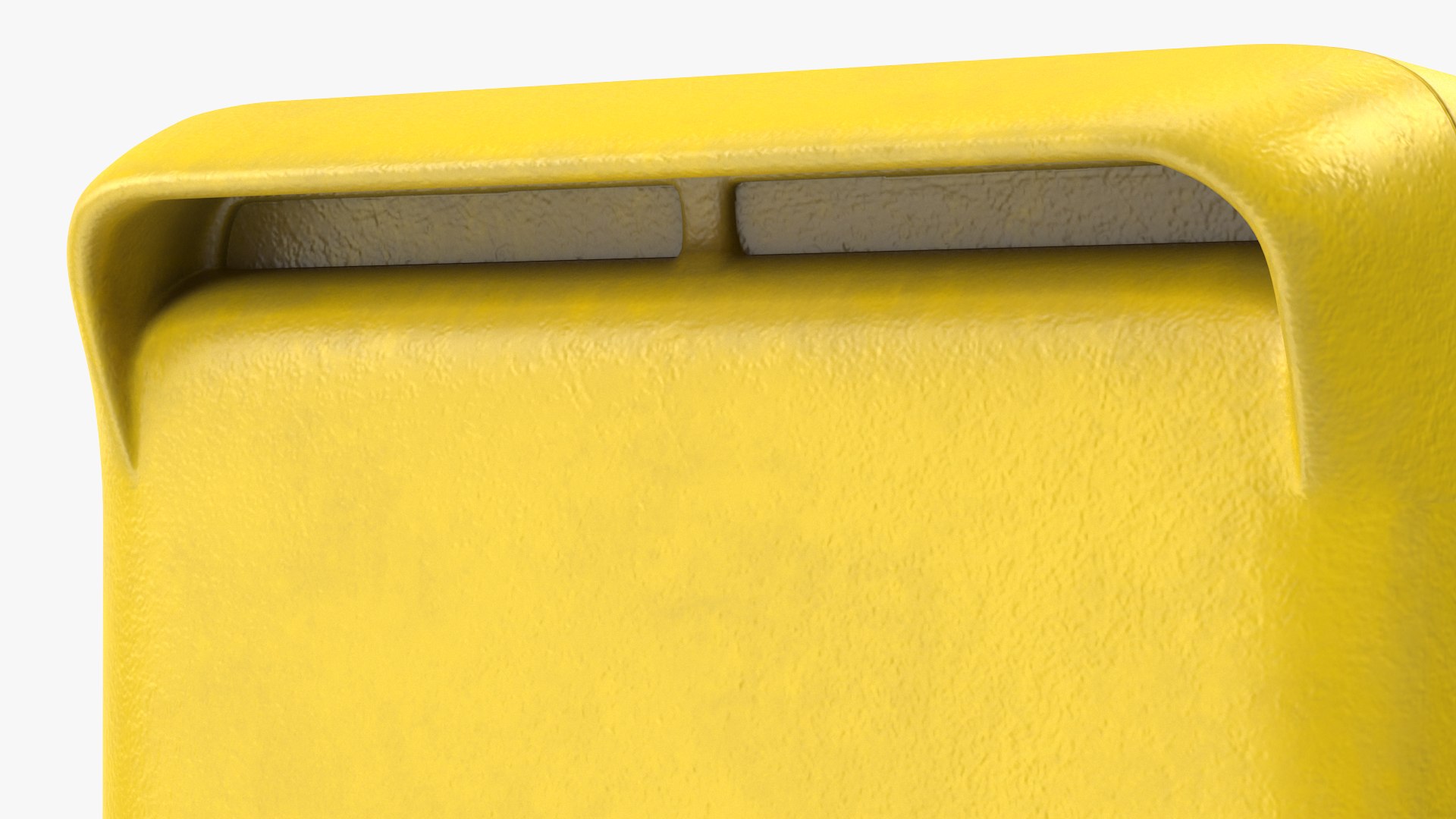 3D Yellow Metal Mailbox Post - TurboSquid 1830838